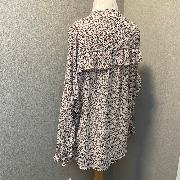 Max Studio | Tops | New Max Studio Sheet Long Sleeve Blouse Top White ...